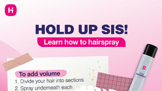 Tips on how to use hairspray for different style. | HAIRDEPOT